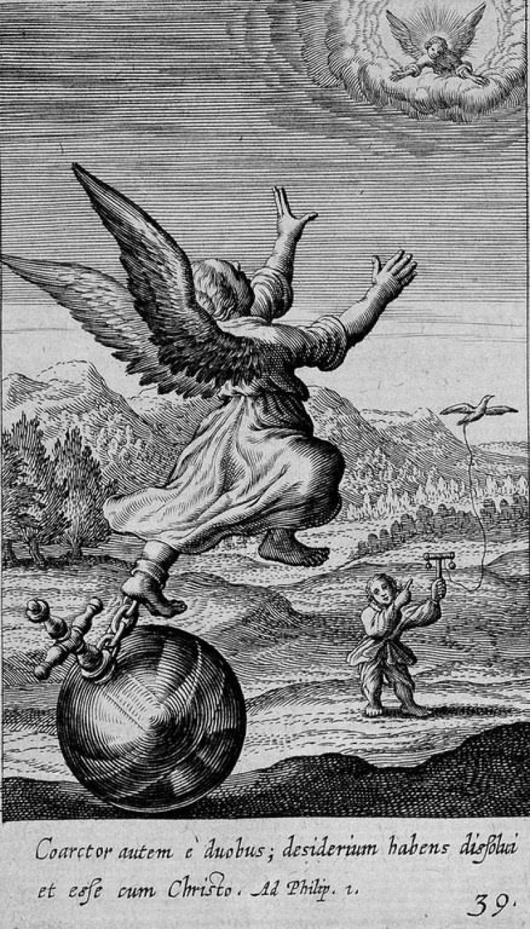 Ángel encadenado al mundo